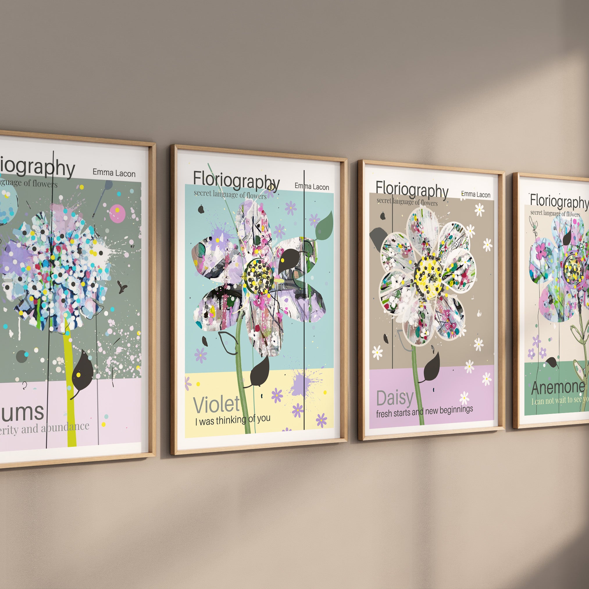Floriography Posters Wholesale – Emma Lacon